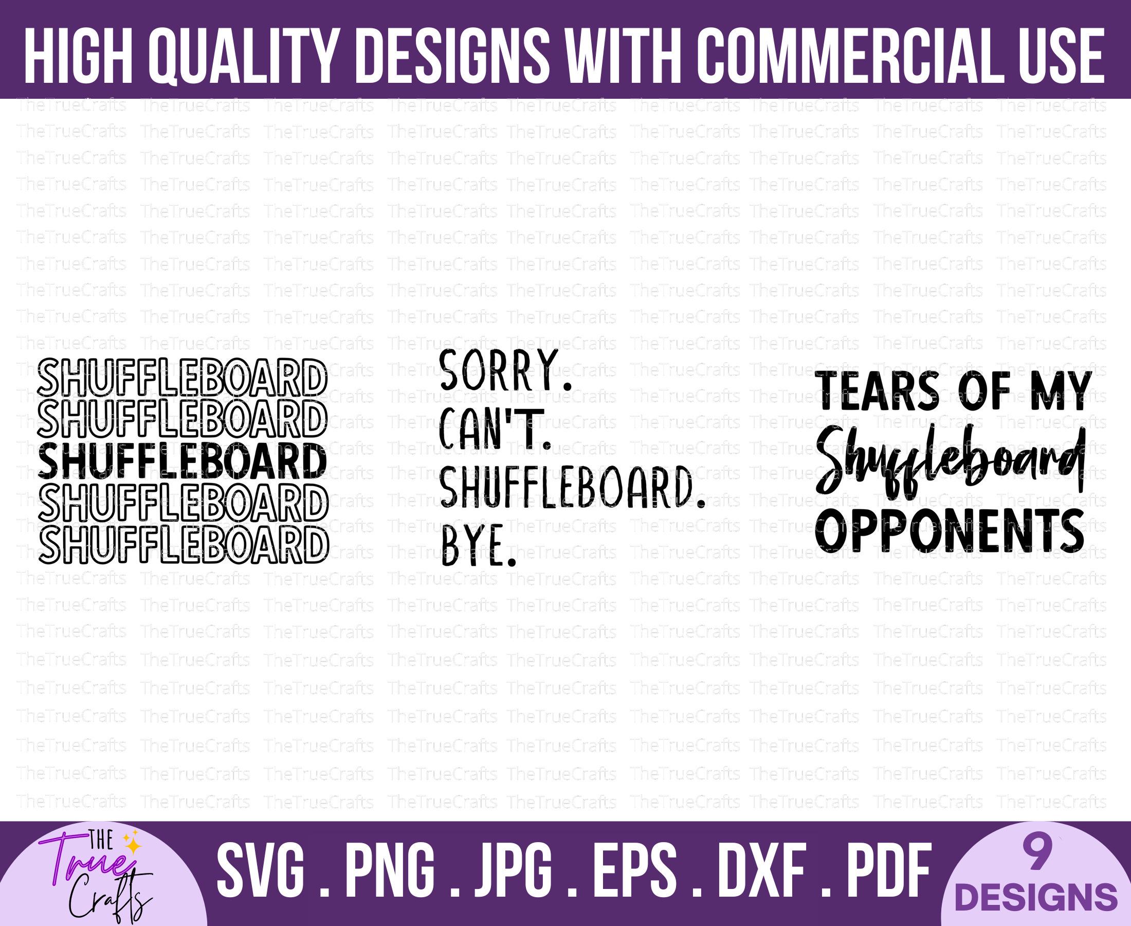 Shuffleboard SVG Bundle -shuffleboard Queen Quote, Funny Shuffleboard ...