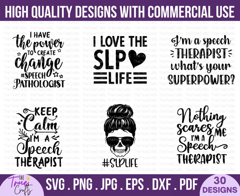 Speech Language Pathology Svg MEGA Bundle Slp Bundle SLP - Etsy