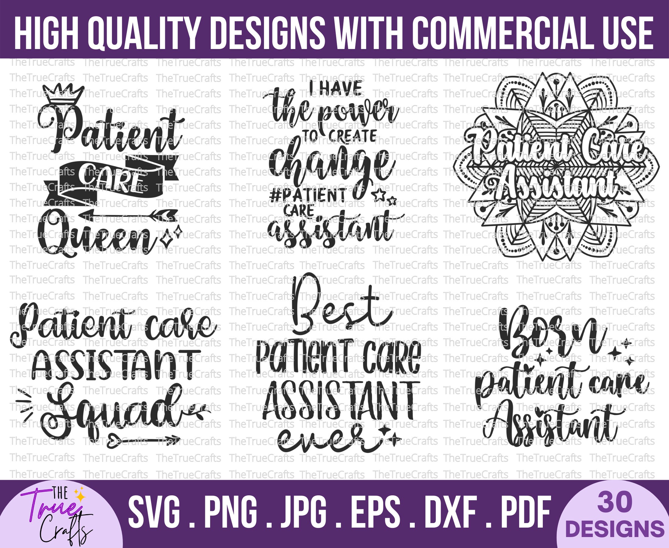 PCA Patient Care Assistant Svg Bundle Personal Care - Etsy