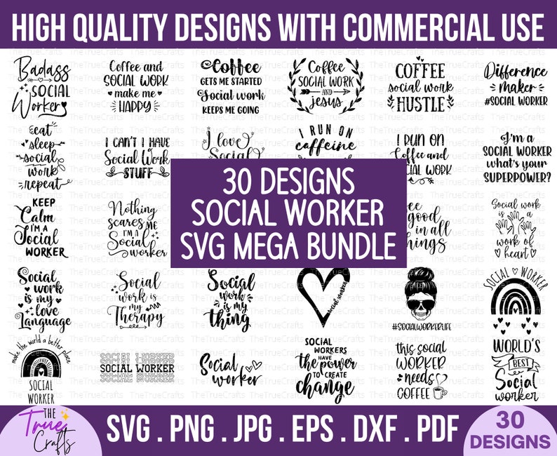 Social Worker Svg Bundle - Funny Social Work Svg, Love Social Work Gift ...