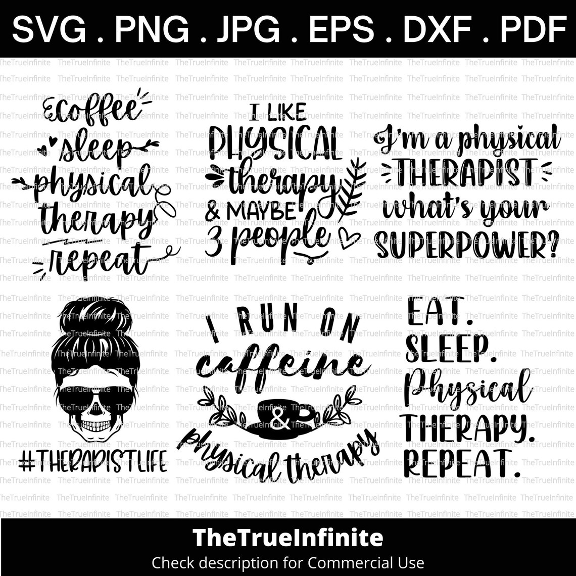 Physical Therapist Svg Bundle Funny Physical Therapy Svg | Etsy