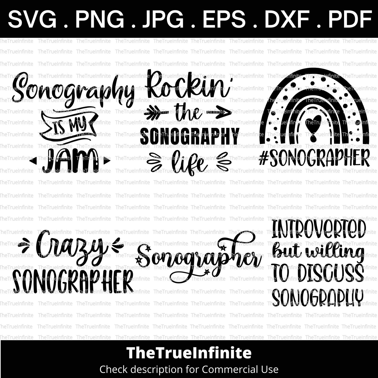 Sonographer Svg MEGA Bundle Cardiac Sonographer - Etsy