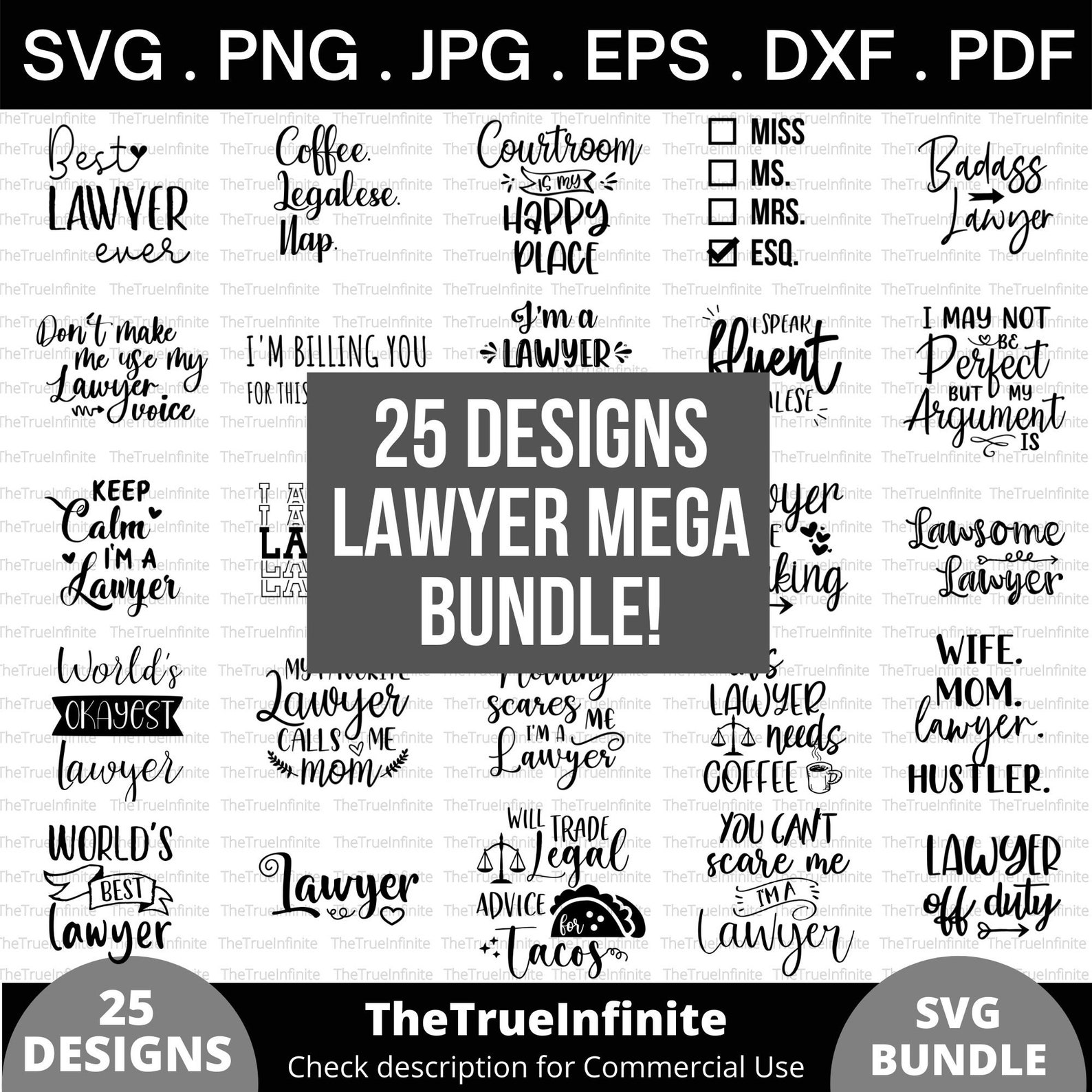Lawyer Svg Bundle Funny Cute Law Lawyer Svg Attorney - Etsy