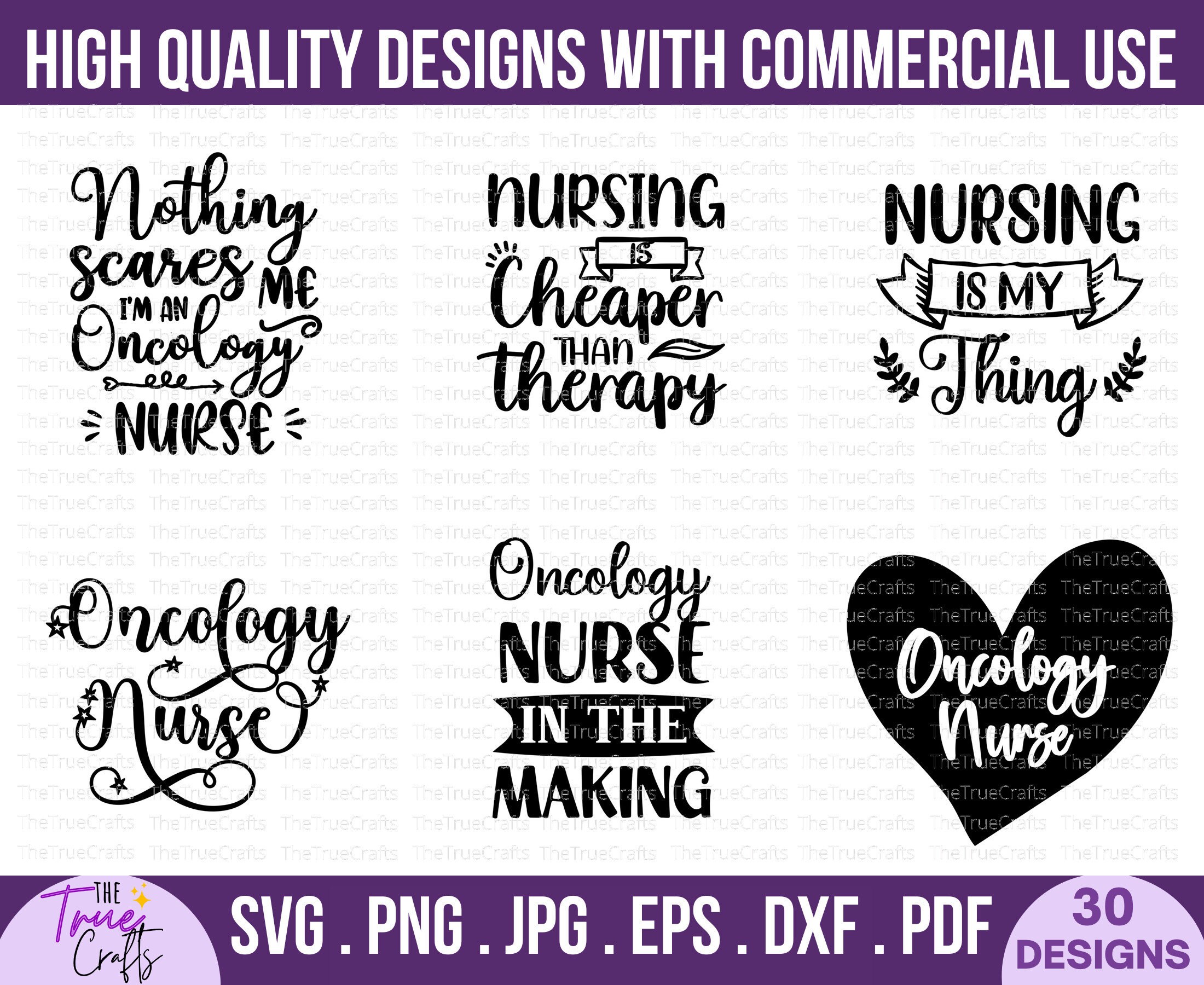 Oncology Nurse SVG MEGA Bundle - Funny Sayings, Retro Rainbow, Cancer ...