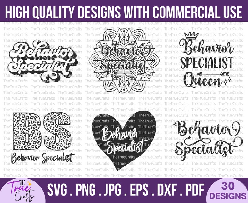 Behavior Specialist Svg Bundle funny Cognitive Behavioral - Etsy