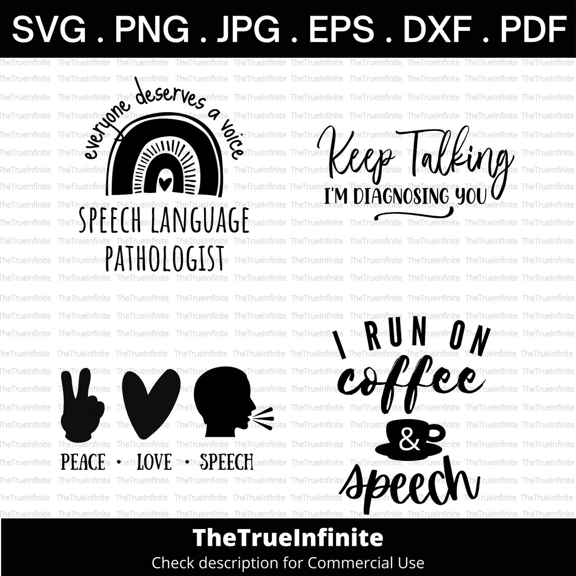 SLP Speech Language Pathology Svg Bundle Slp Bundle SLP - Etsy