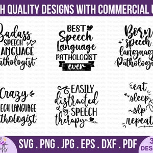 Speech Language Pathology Svg MEGA Bundle Slp Bundle, SLP Pathologist ...