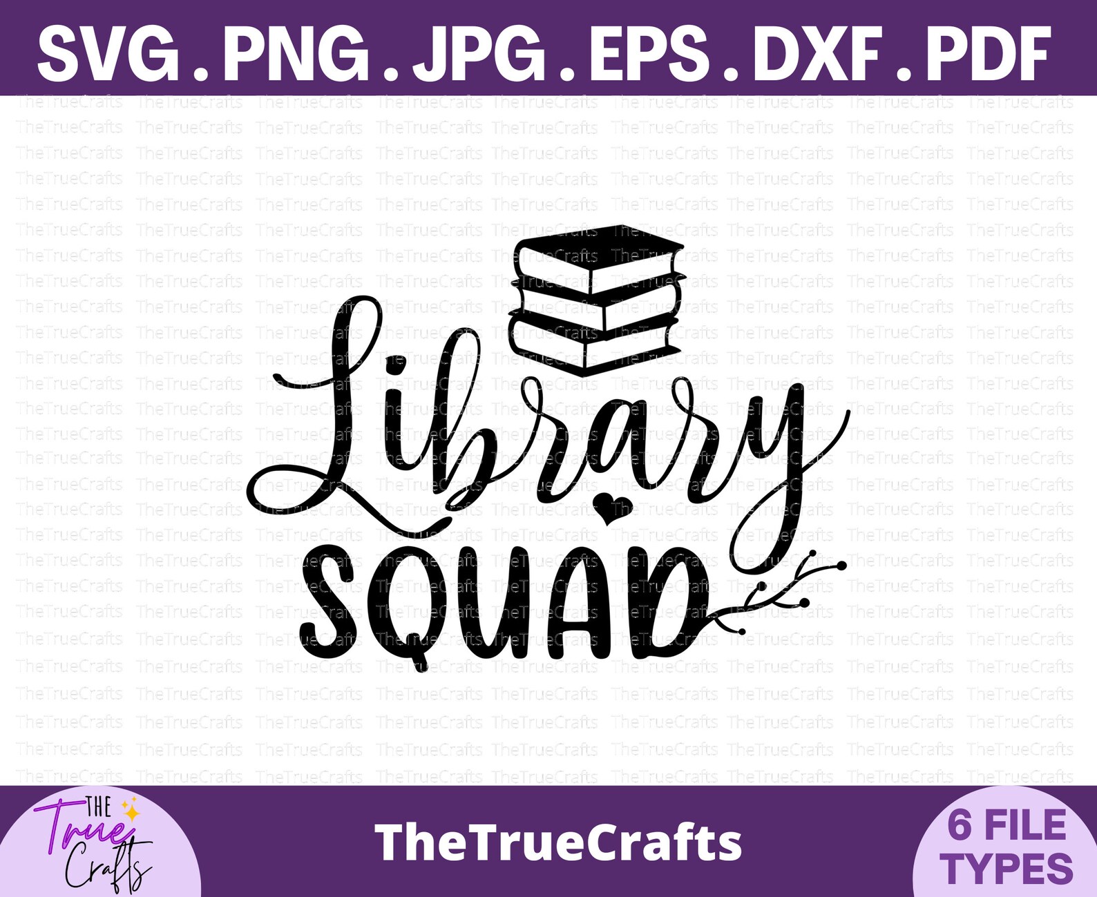 Library Squad SVG - Librarian Svg, Book Lover Svg, School Librarian ...