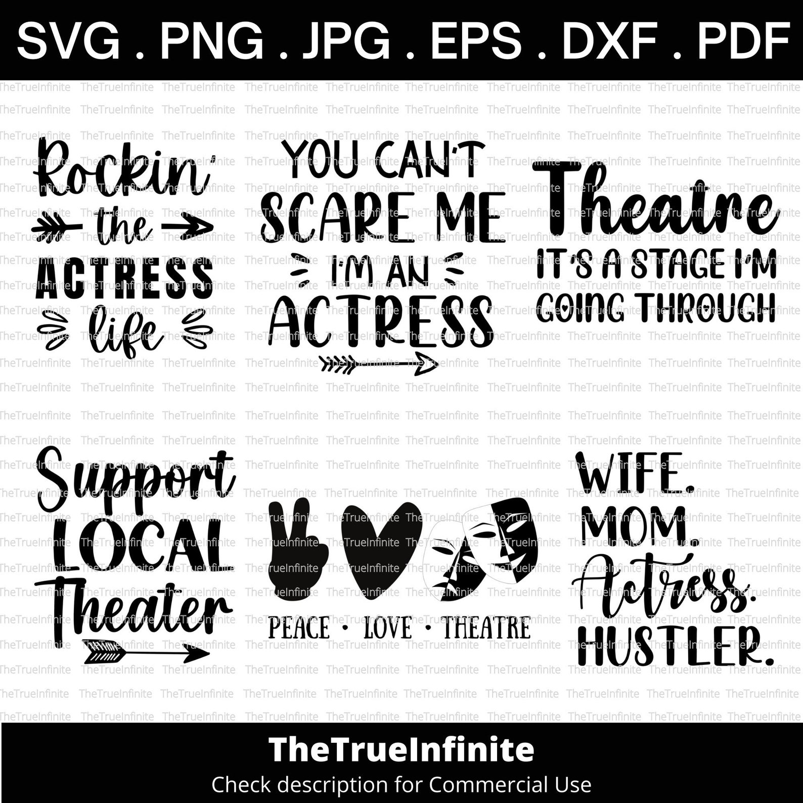 Drama Theater Svg Bundle Theatre Svg Broadway Actor - Etsy