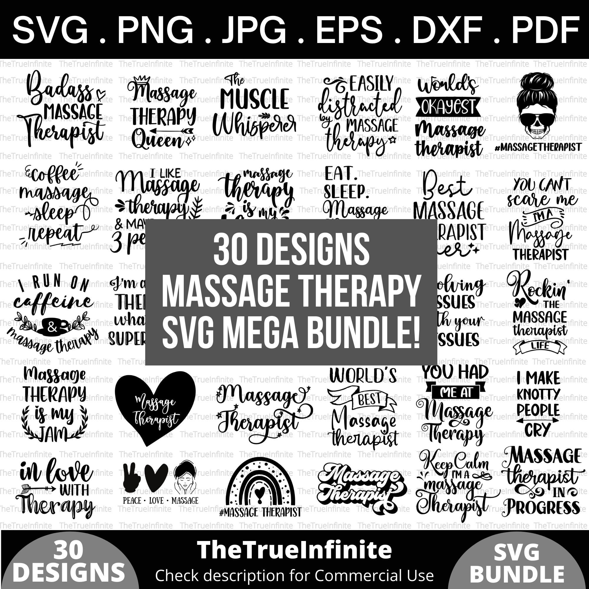 Massage Therapist Svg Bundle Funny Massage Therapy Svg - Etsy
