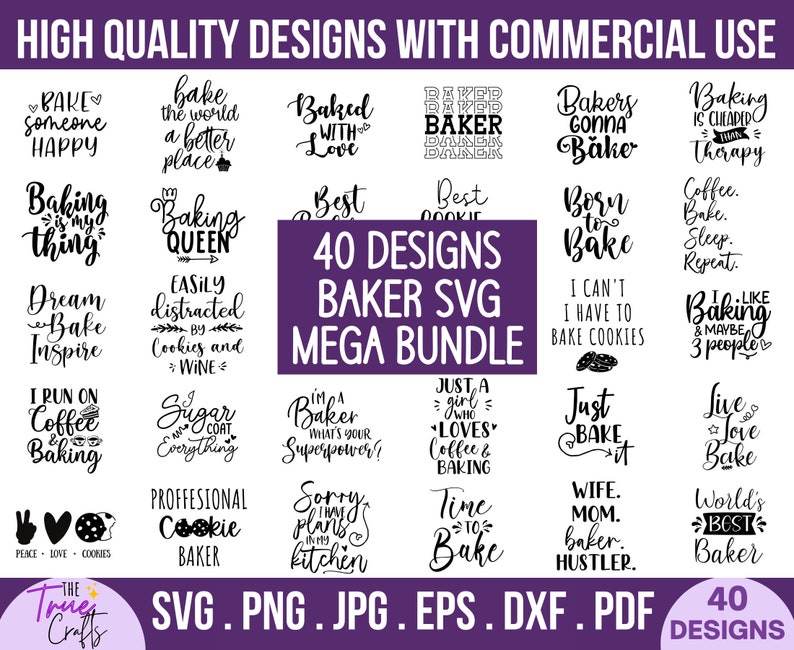 Baker Svg Mega Bundle Baking Lover Svg Bundle Cookie Baker - Etsy