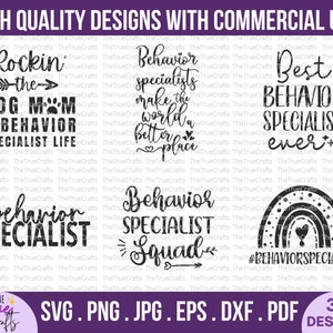 Behavior Specialist Svg Bundle -funny Cognitive Behavioral Therapy Svg ...