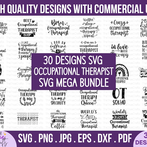 Occupational Therapy Svg - Etsy