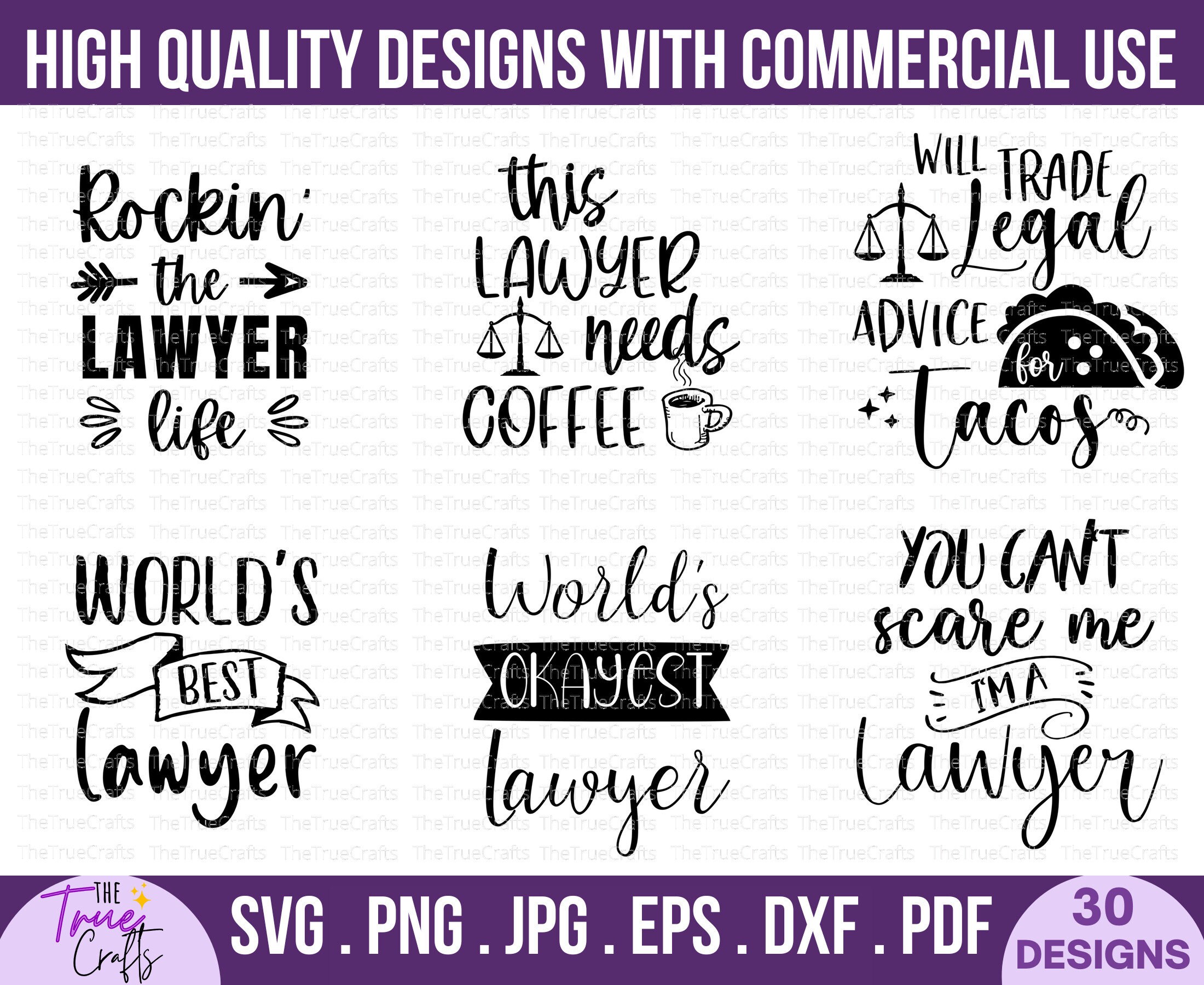 Lawyer Svg Bundle - Funny Cute Law Lawyer Svg, Attorney Student, Legal ...
