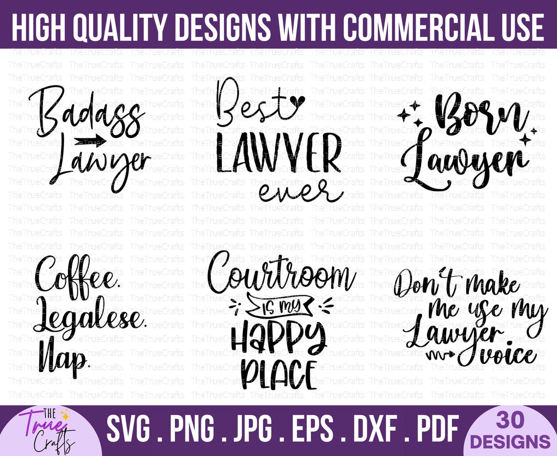 Lawyer Svg Bundle - Funny Cute Law Lawyer Svg, Attorney Student, Legal ...