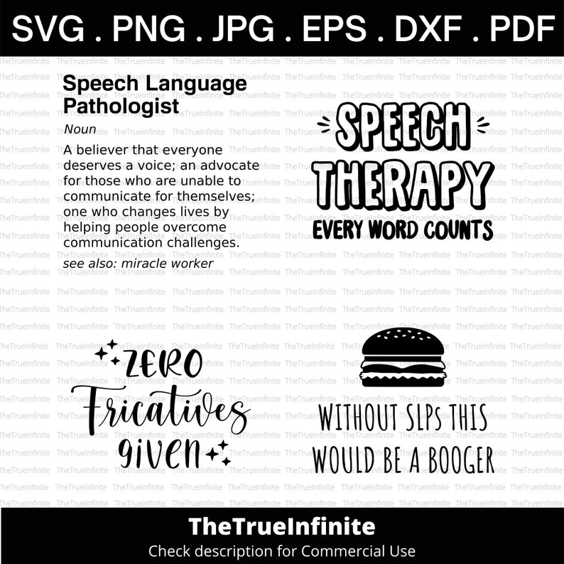 SLP Speech Language Pathology Svg Bundle Slp Bundle SLP - Etsy