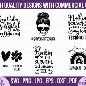 Surgical Technician SVG Bundle - Surgical Life Svg, OR Tech, Surgery ...