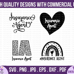 Insurance Agent SVG Bundle - Funny Sales Agent Gift, Licensed to Sell ...