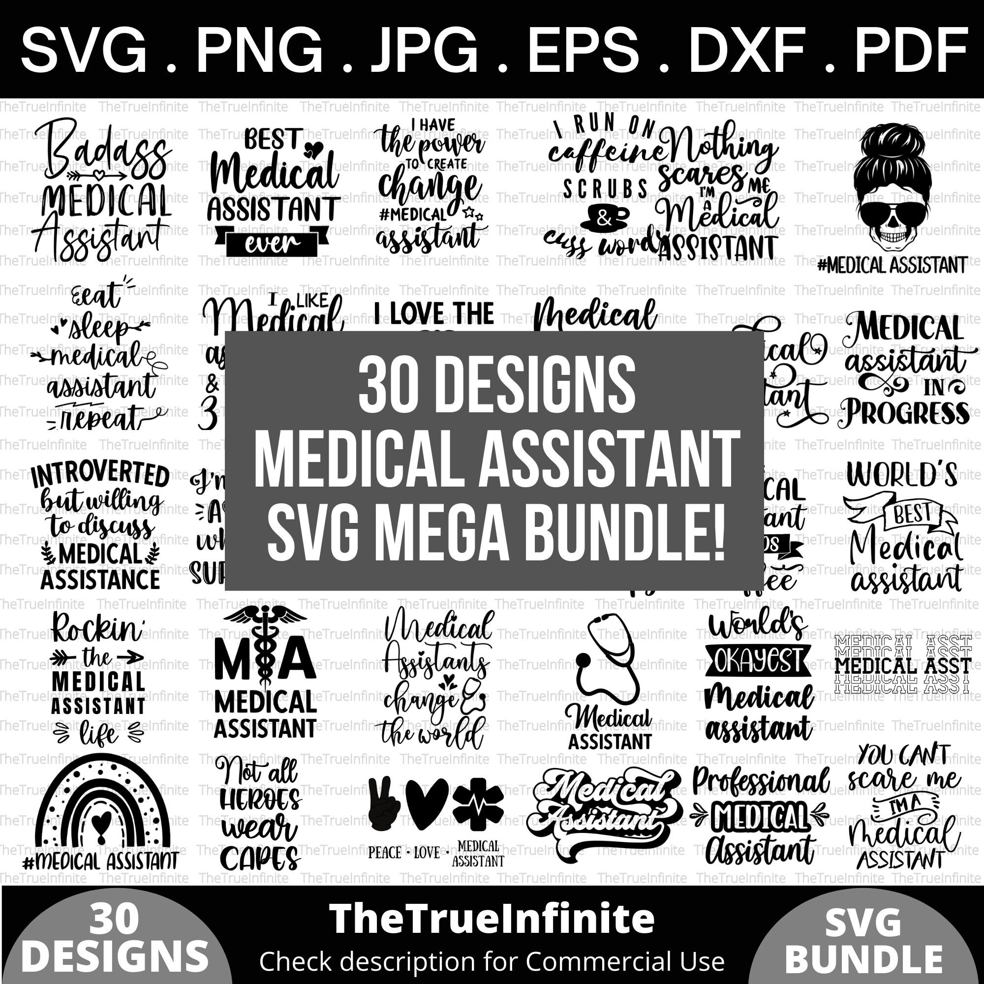 Medical Assistant Svg Bundle Funny Nursing Svg Nurse Gift - Etsy