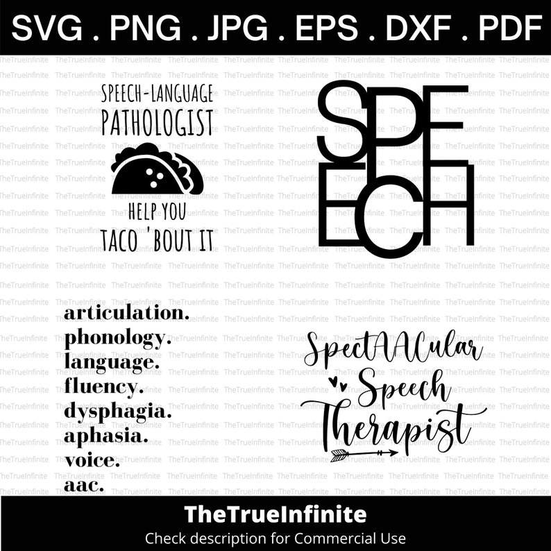 SLP Speech Language Pathology Svg Bundle Slp Bundle SLP - Etsy