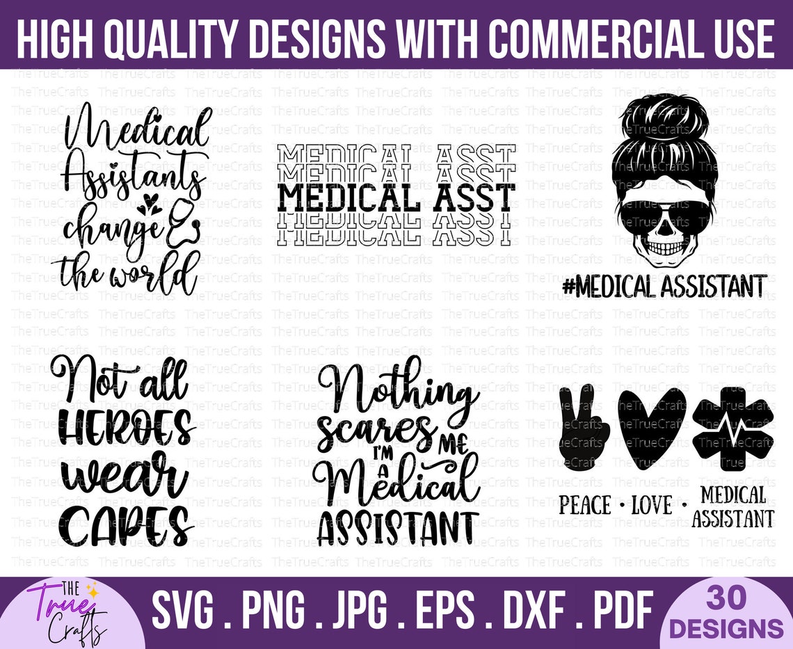 Medical Assistant Svg Bundle Funny Nursing Svg Nurse Gift - Etsy