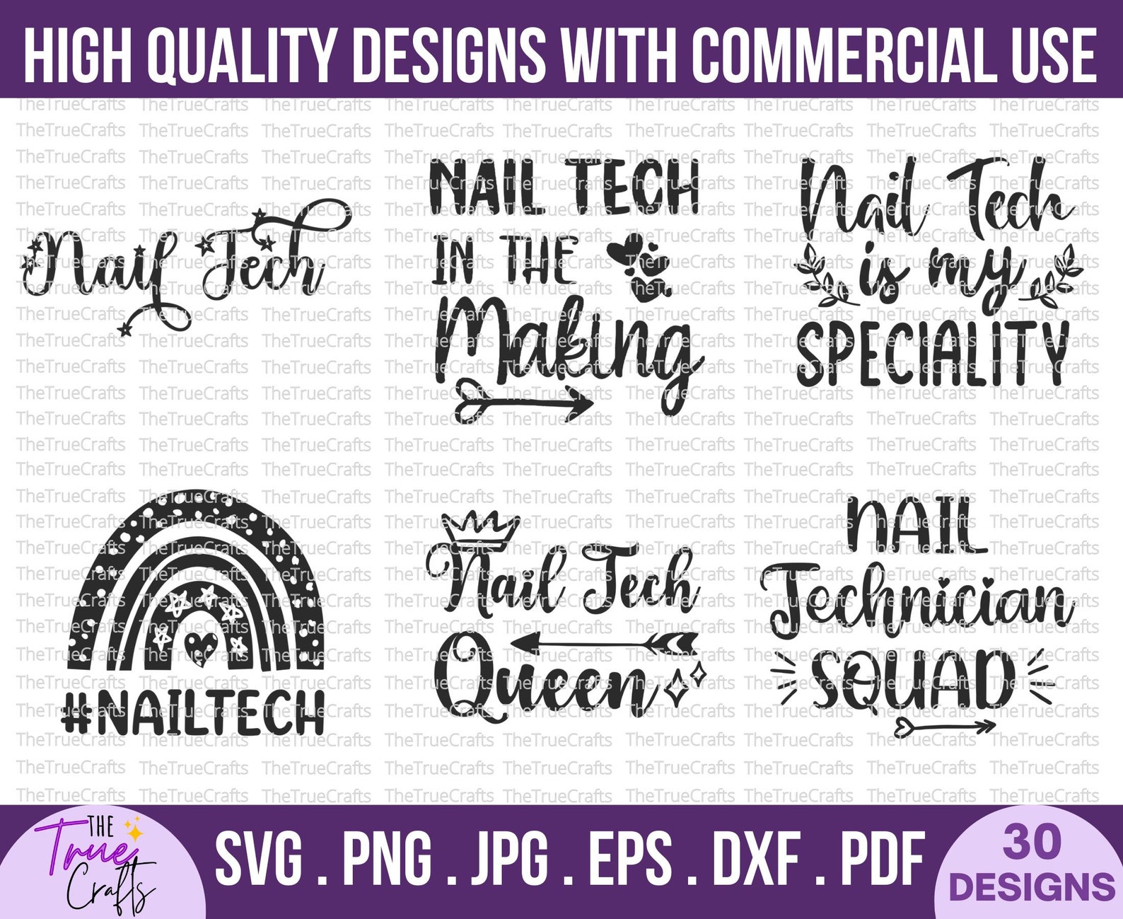 Nail Technician Svg Bundle funny Nail Tech Svg Shop Owner - Etsy