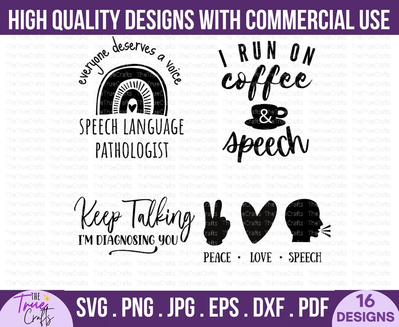 SLP Speech Language Pathology Svg Bundle Slp Bundle SLP - Etsy
