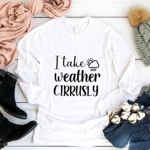 I Take Weather Cirrusly Svg-funny Meteorologist Gift, Meterology Svg ...