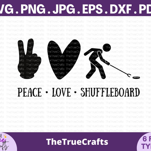 Shuffleboard Svg - Etsy