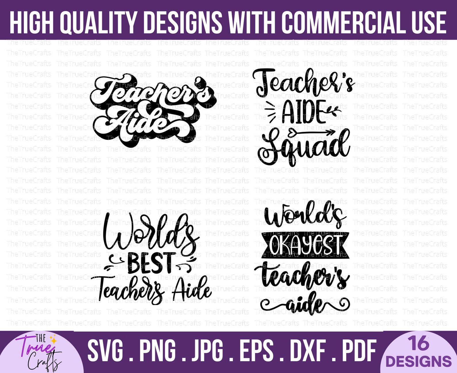 Teacher's Aide SVG Bundle -teacher's Assistant Gift Svg, Appreciation ...