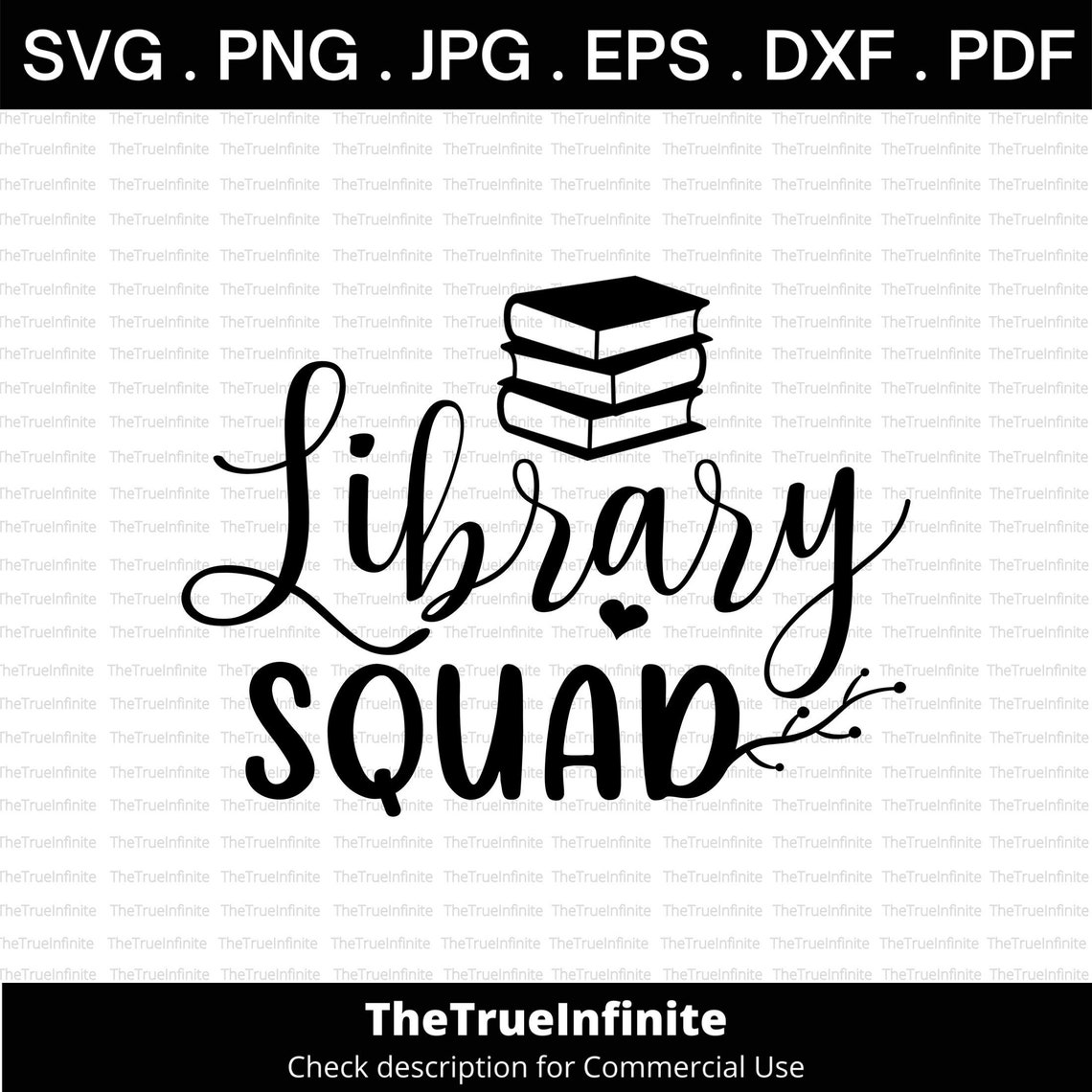 Library Squad SVG Librarian Svg Book Lover Svg School - Etsy