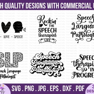 Speech Language Pathology Svg MEGA Bundle Slp Bundle, SLP Pathologist ...