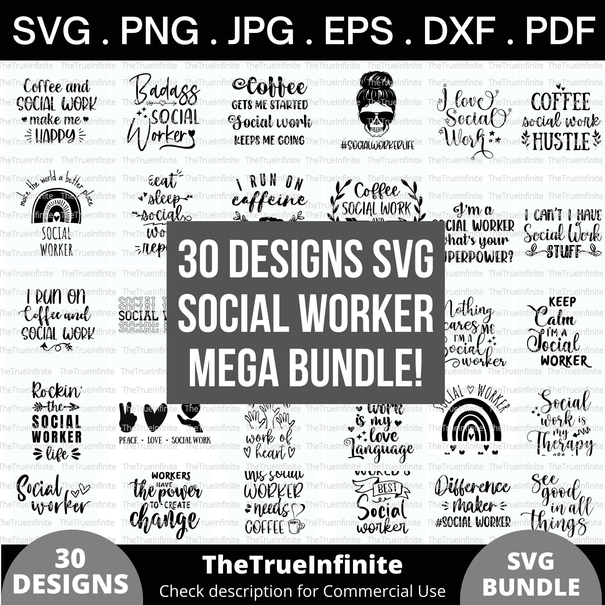 Social Worker Svg Bundle Funny Social Work Svg Love Social - Etsy
