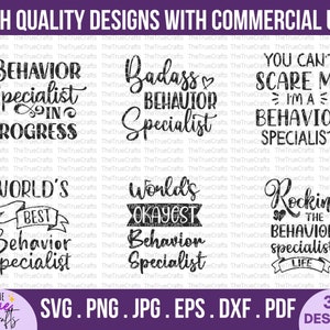 Behavior Specialist Svg Bundle -funny Cognitive Behavioral Therapy Svg ...