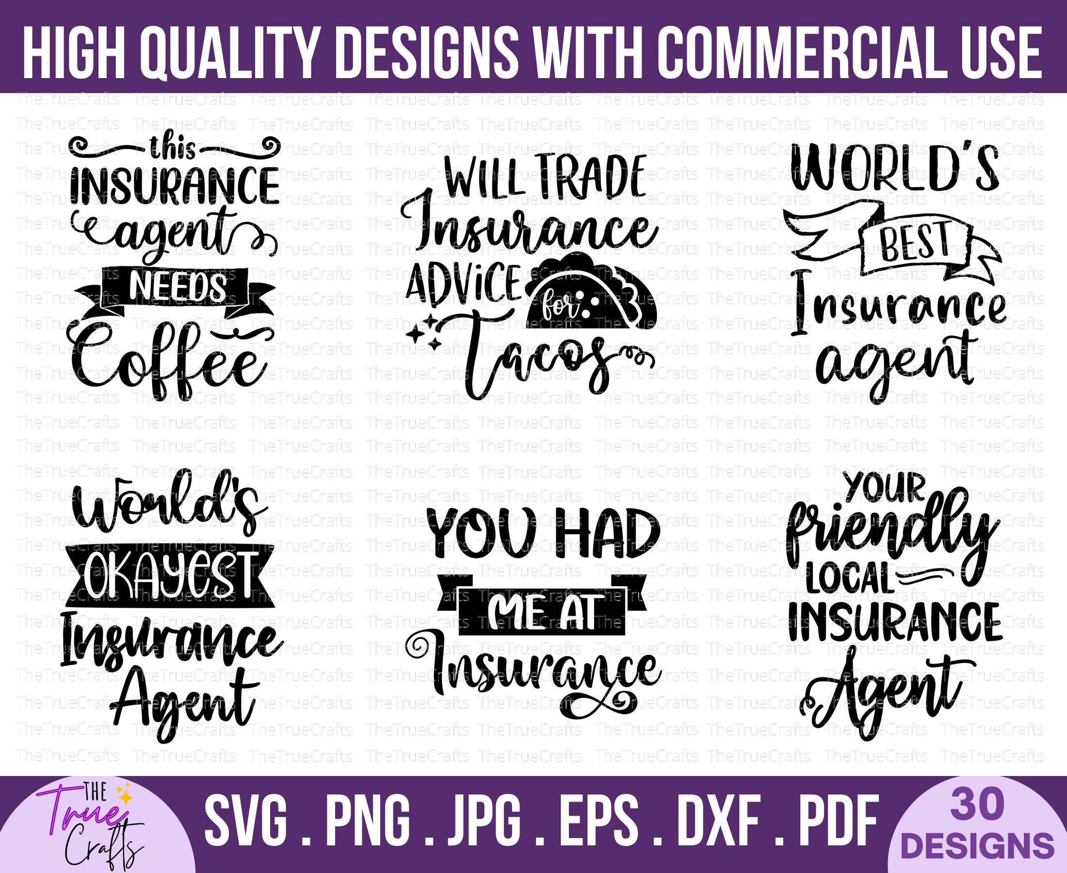 Insurance Agent SVG MEGA Bundle Funny Sales Agent Gift - Etsy