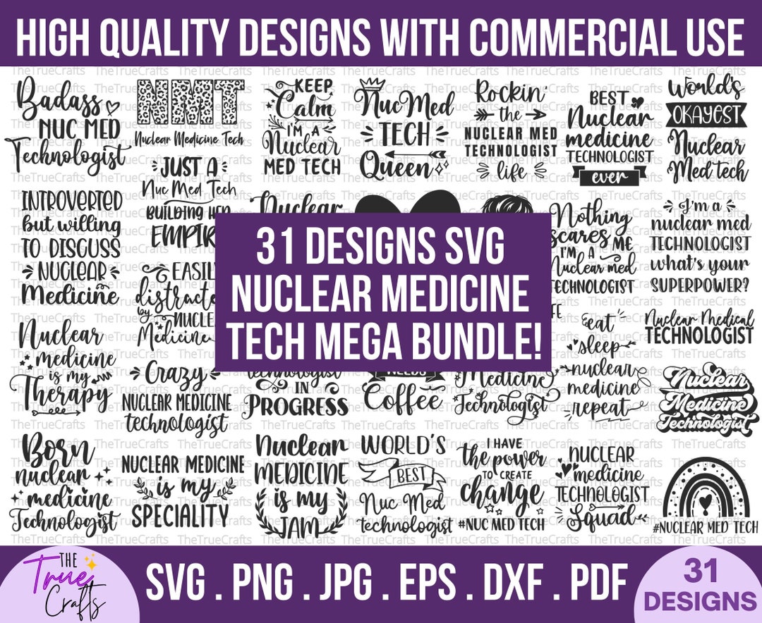 Nuclear Medicine Technologist Svg Bundle - Etsy