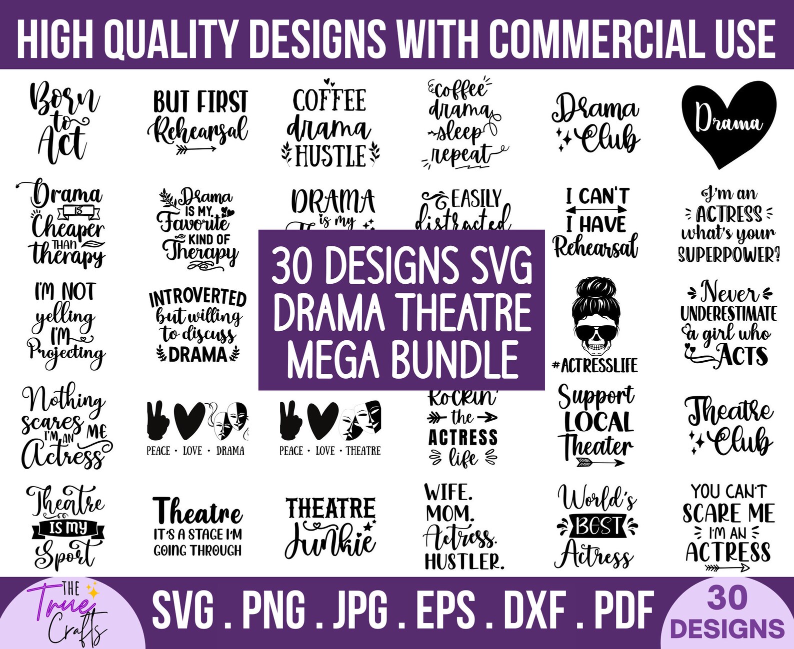Drama Theater Svg Bundle Theatre Svg Broadway Actor - Etsy