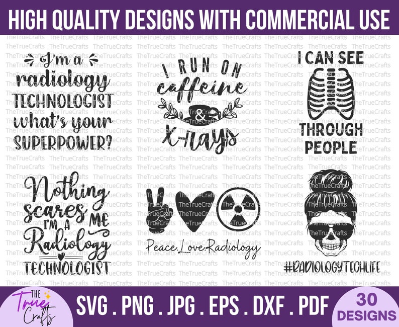 Radiology Technologist Svg Bundle - Funny Radiology Tech Svg, X-ray ...