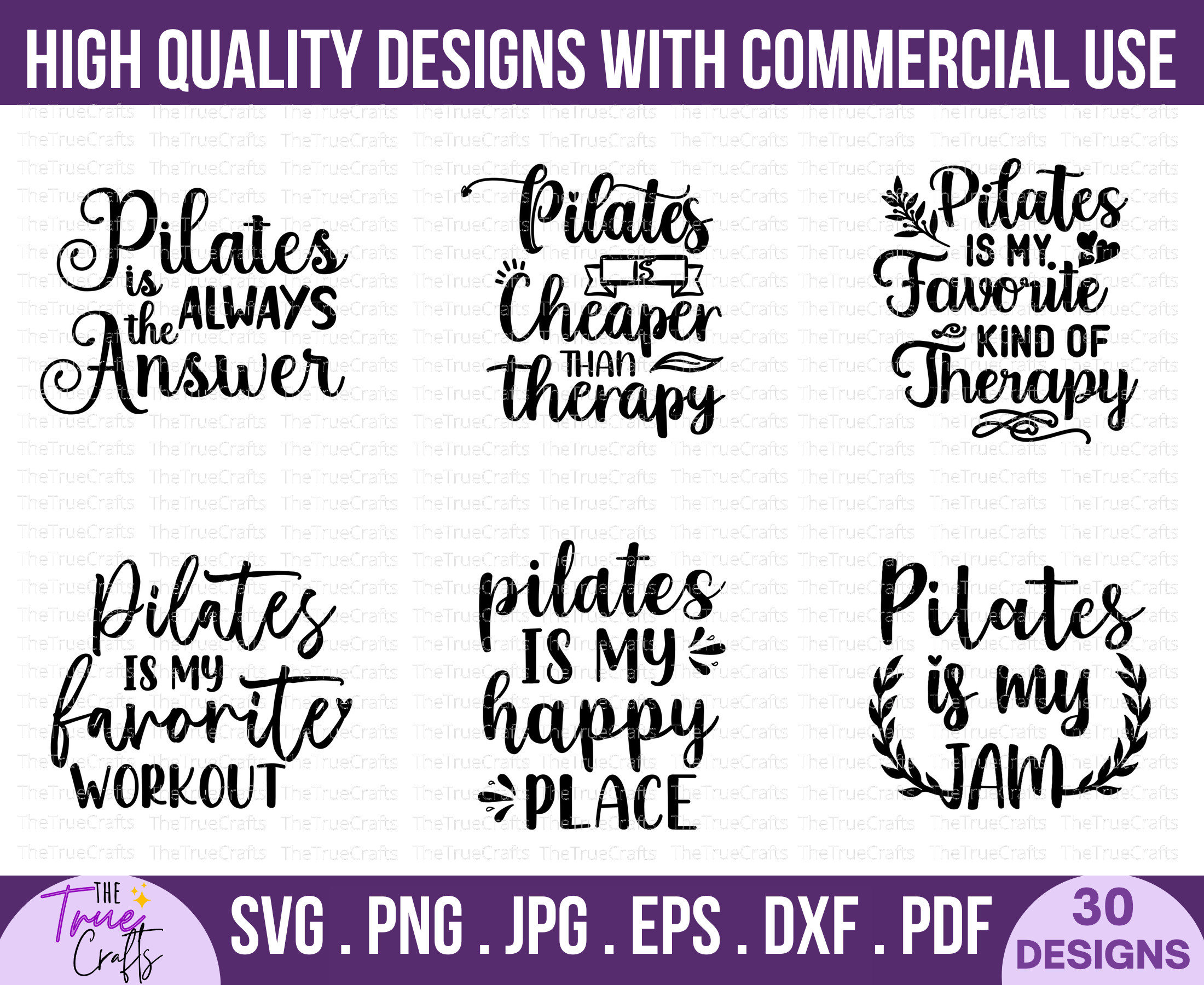 Pilates Svg Bundle Funny Women Workout Exercise Pilates - Etsy