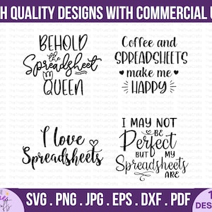 Spreadsheet Lover Svg Bundle - Spreadsheet Svg, Funny CPA Svg ...