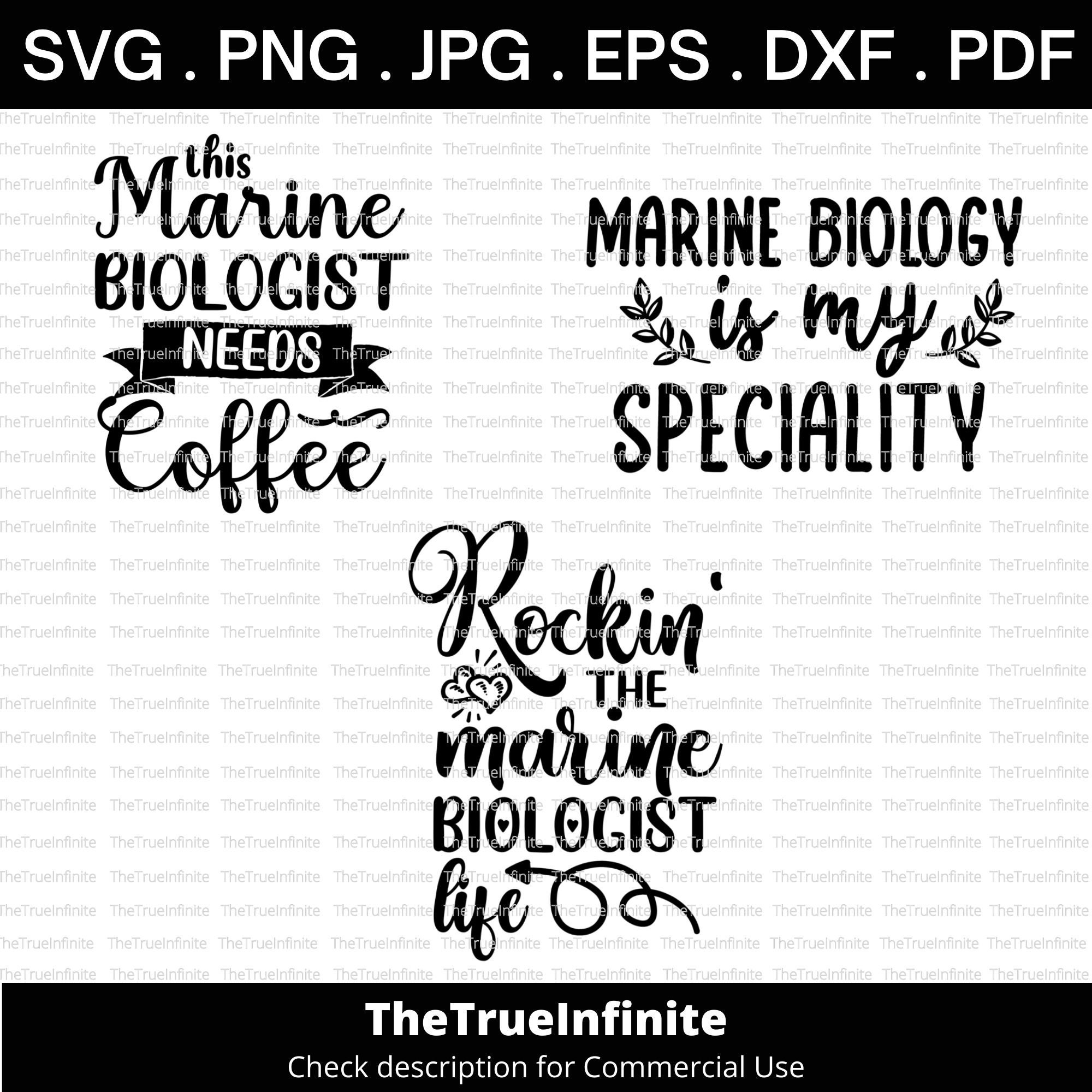 Marine Biologist Svg Bundle Funny Marine Biology Svg - Etsy Australia