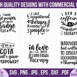 Occupational Therapy Assistant Svg Bundle -funny Occupational Therapy ...