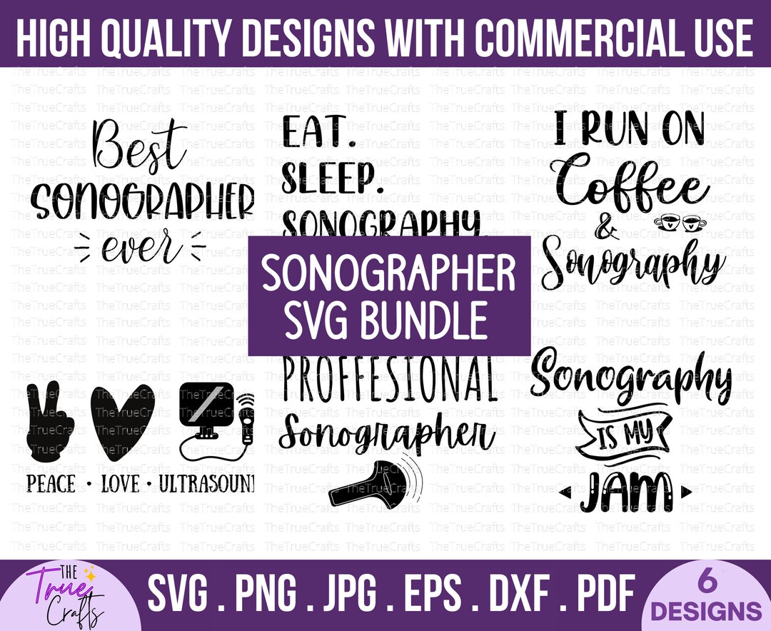 Sonographer Svg Bundle - Cardiac Sonographer Svg,echocardiography ...