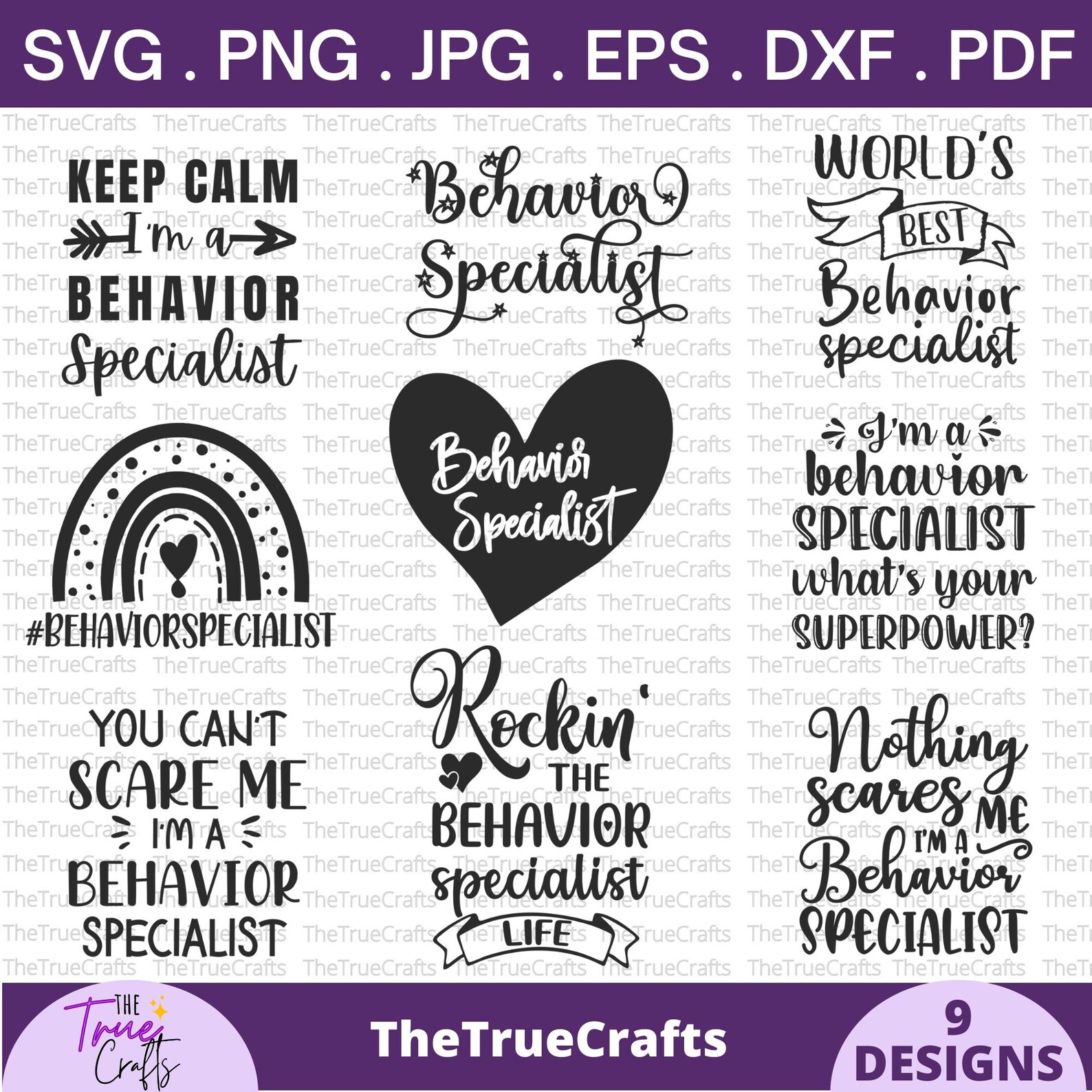 Behavior Specialist Svg Bundle funny Cognitive Behavioral - Etsy Australia