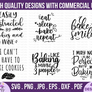 Baker Svg Mega Bundle Baking Lover Svg Bundle, Cookie Baker, Funny ...