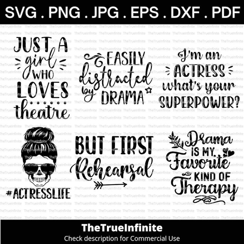 Drama Theater Svg Bundle Theatre Svg Broadway Actor - Etsy