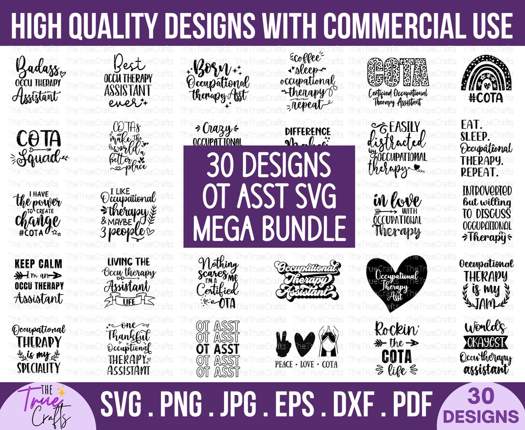 Occupational Therapy Assistant Svg Bundle -funny Occupational Therapy ...
