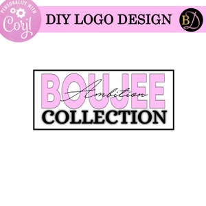 BOUJEE COLLECTION LOGO design diy template graphic design | Etsy