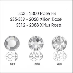 Crystal Swarovski Xilion Rose No-hotfix 2058 2088 Rhinestones Various Sizes - Etsy