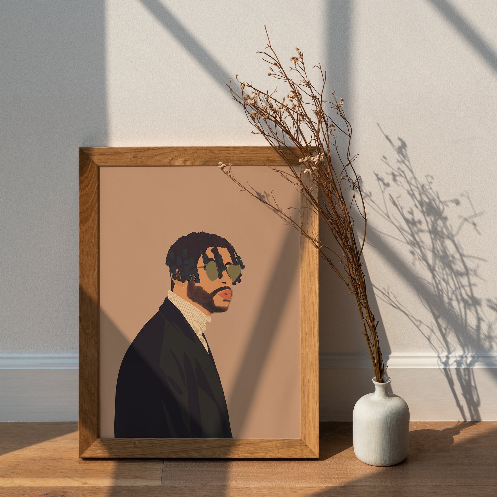 Bad Bunny Illustration Poster - Etsy